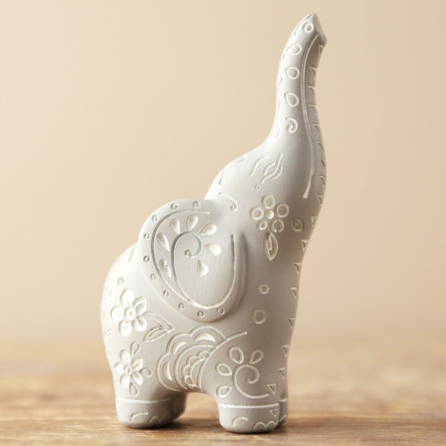 Grey Elephant Ring Holder