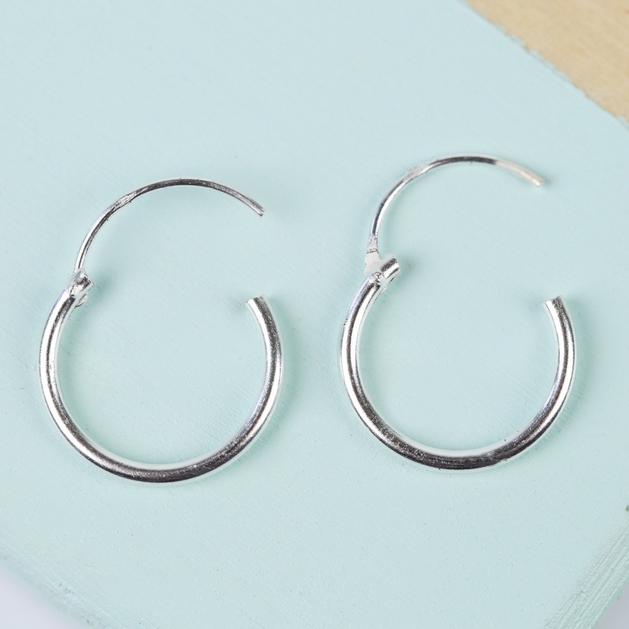 Small Sterling Silver Hoop Earrings