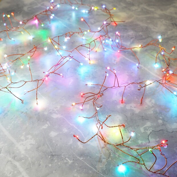 Plug In LED Rainbow Firefly String Lights| Lisa Angel