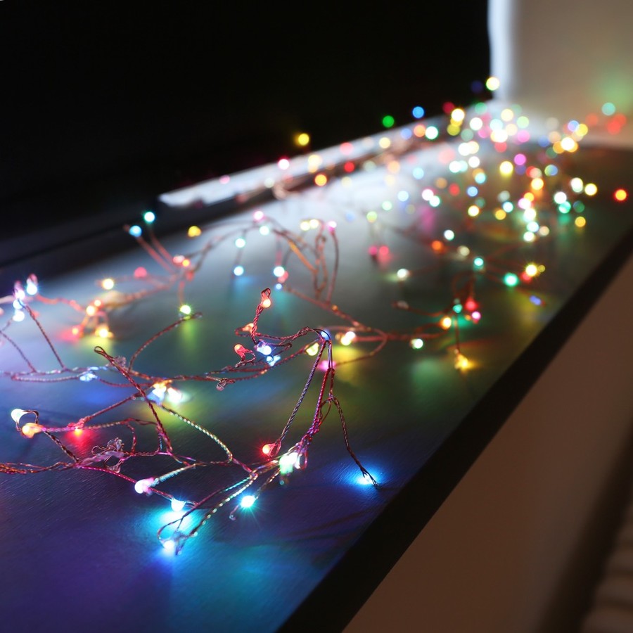 Plug In LED Rainbow Firefly String Lights| Lisa Angel