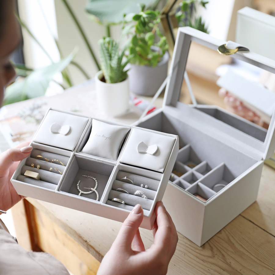 Personalised Two Tier Jewellery Box | Lisa Angel