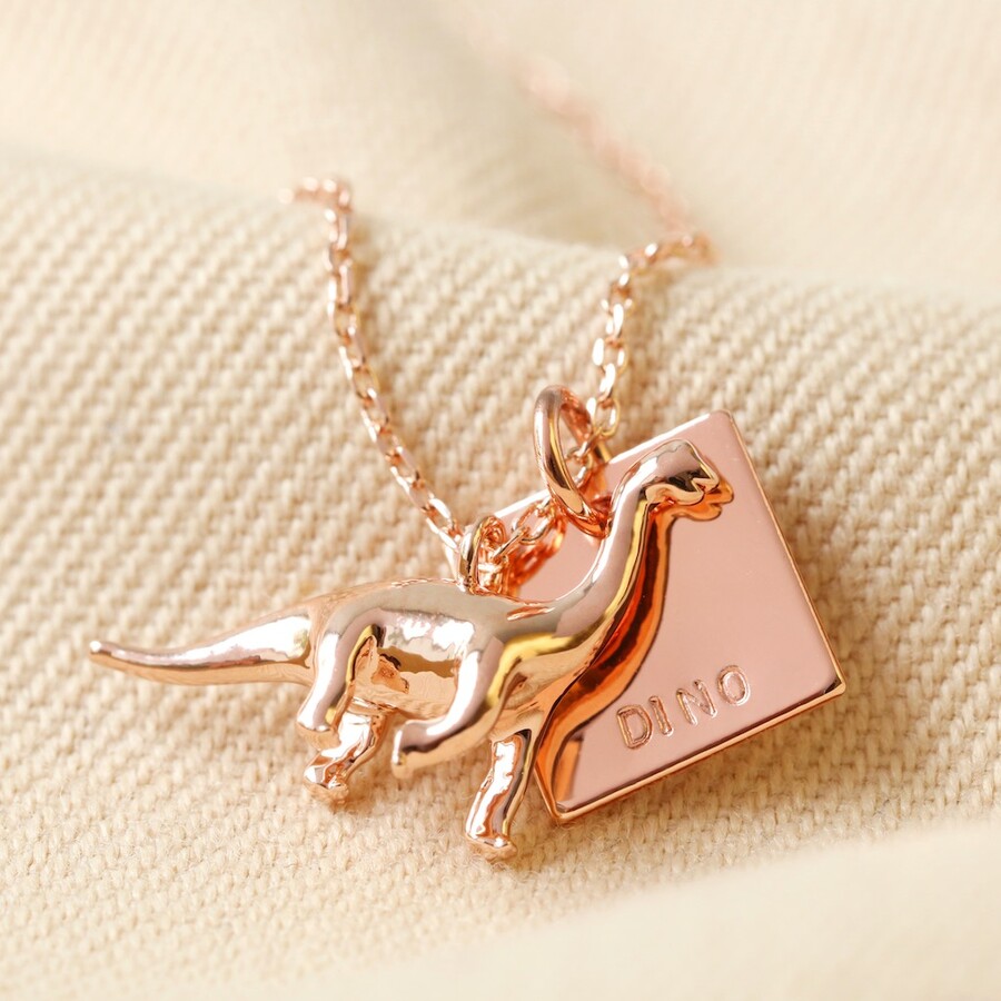 Personalised Dinosaur Necklace | Ladies' Jewellery | Lisa Angel