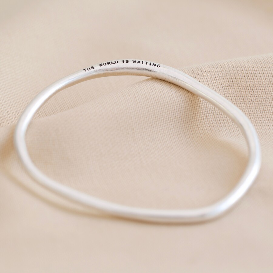 Personalised Organic Shape Bangle | Jewellery | Lisa Angel