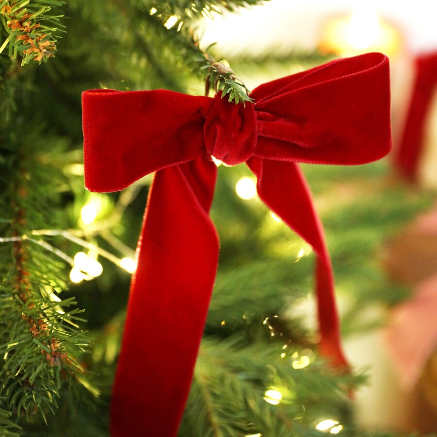 Set of 3 Velvet Bow Hanging Decorations | Lisa Angel