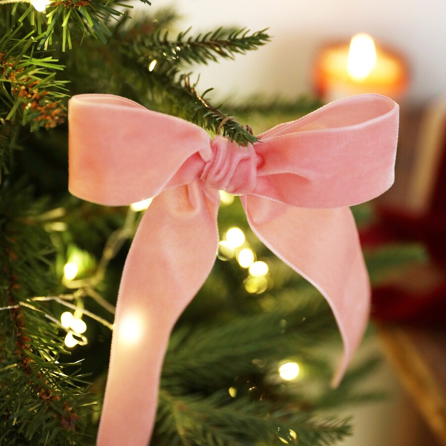 Set of 3 Velvet Bow Hanging Decorations | Lisa Angel