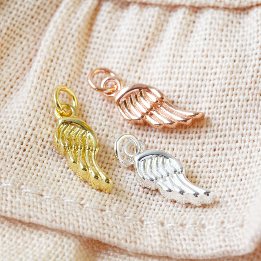Sterling Silver Wing Charm | Jewellery & Charms | Lisa Angel