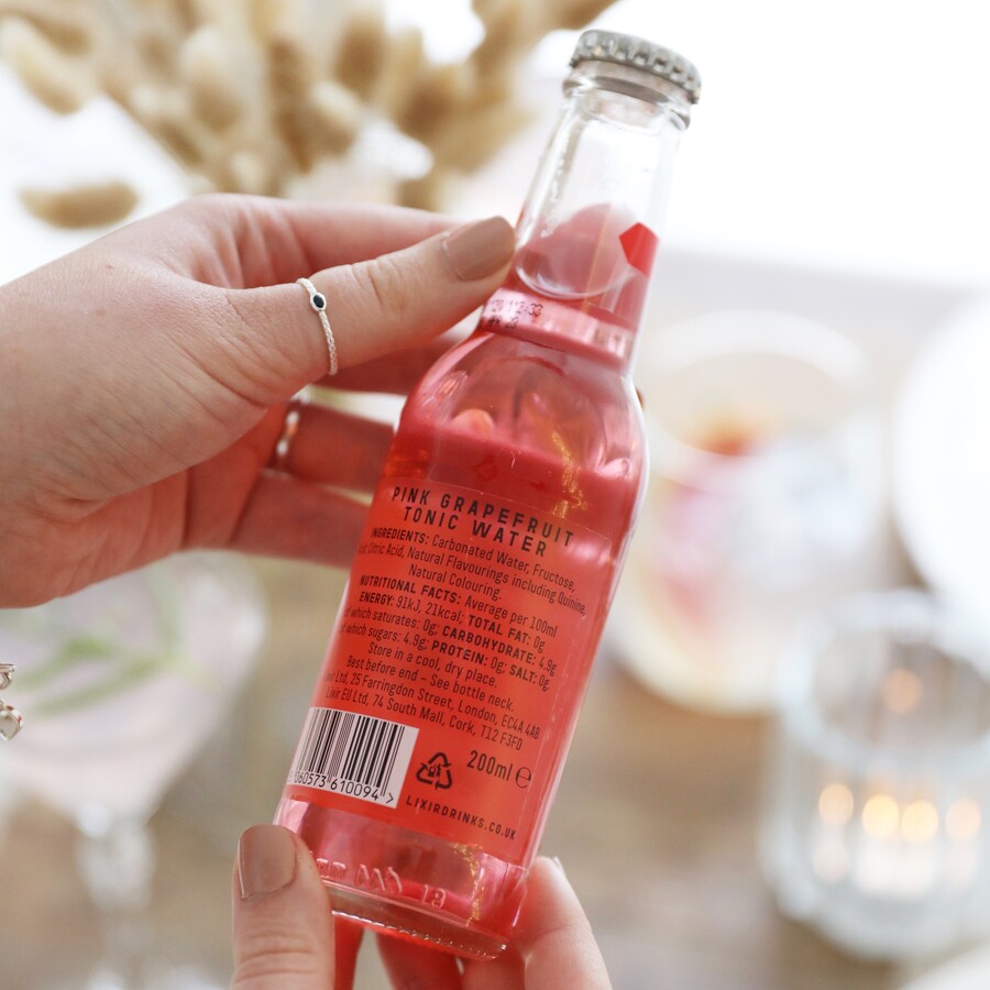 Lixir | 20cl Bottle of Pink Grapefruit Tonic Water | Lisa Angel