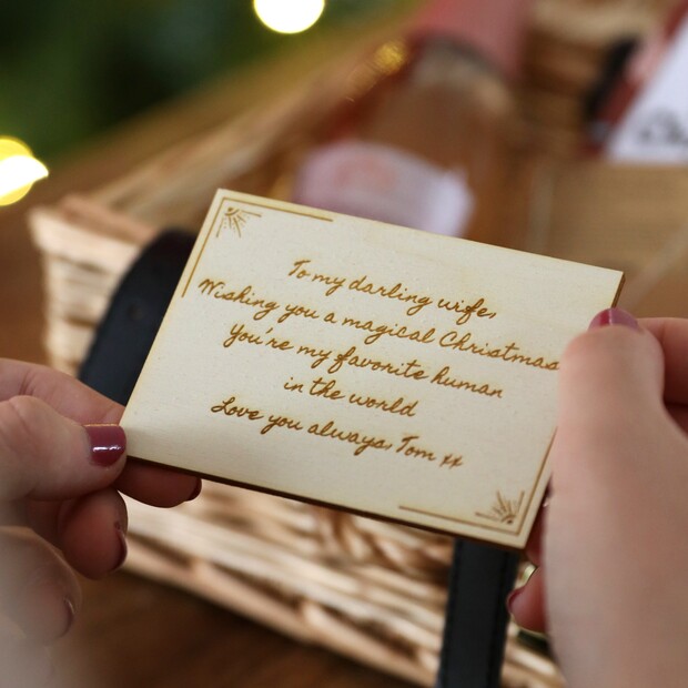 Personalised Message Wooden Token | Lisa Angel