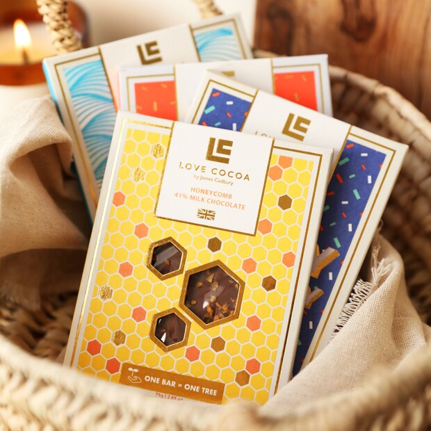 Birthday Honeycomb Chocolate Bar | Love Cocoa | Lisa Angel