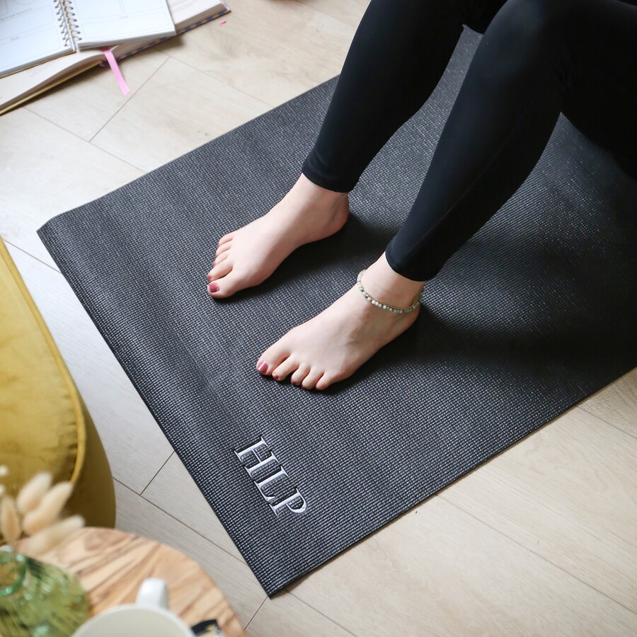 Personalised Embroidered Yoga Mat | Lisa Angel