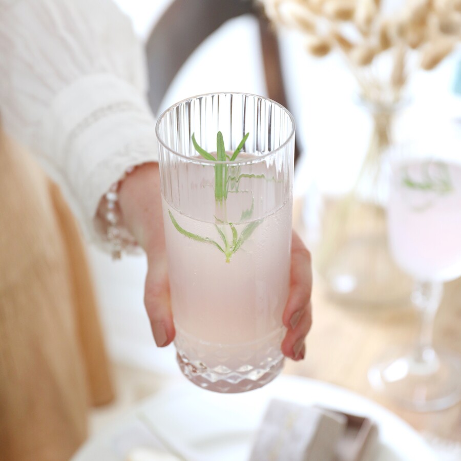 Art Deco Tall Highball Glass | Lisa Angel