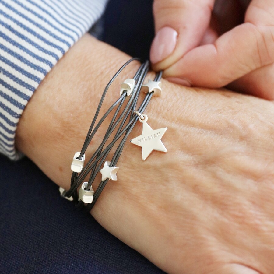 Personalised Multi-Strand Star Bracelet | Lisa Angel