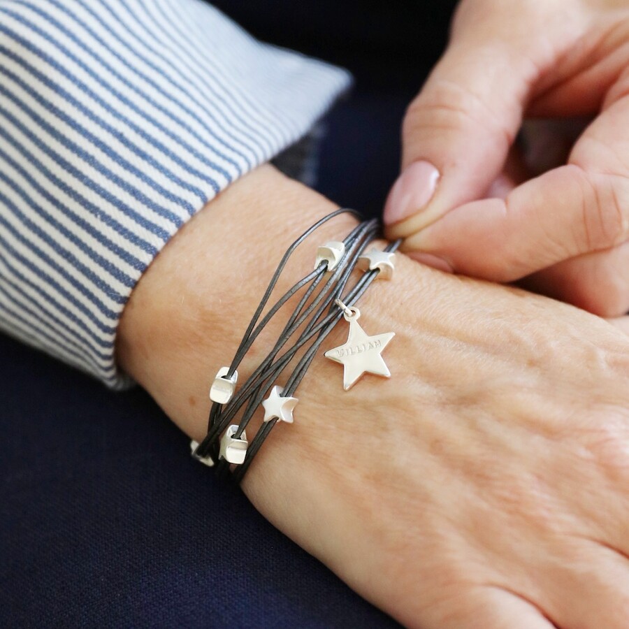 Personalised Multi-Strand Star Bracelet | Lisa Angel