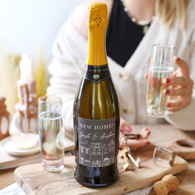 Personalised New Home Prosecco | Lisa Angel