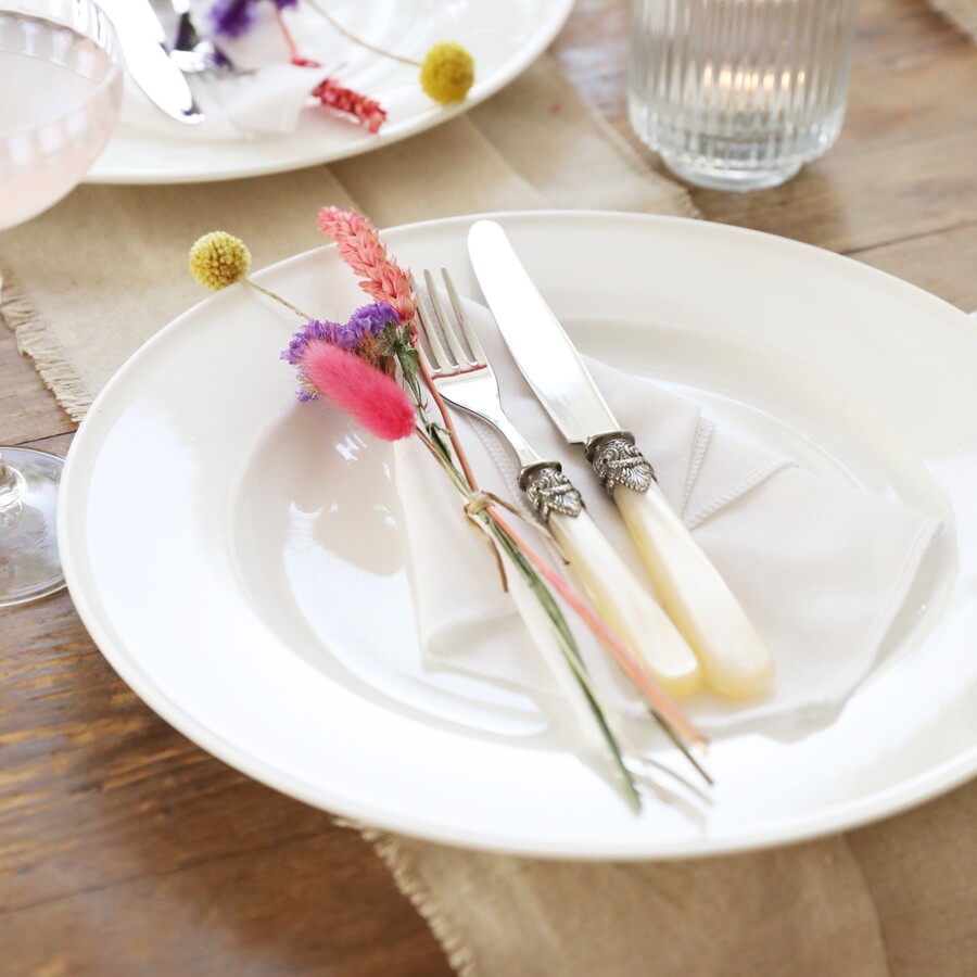Set of Rainbow Brights Dried Flower Place Settings | Lisa Angel