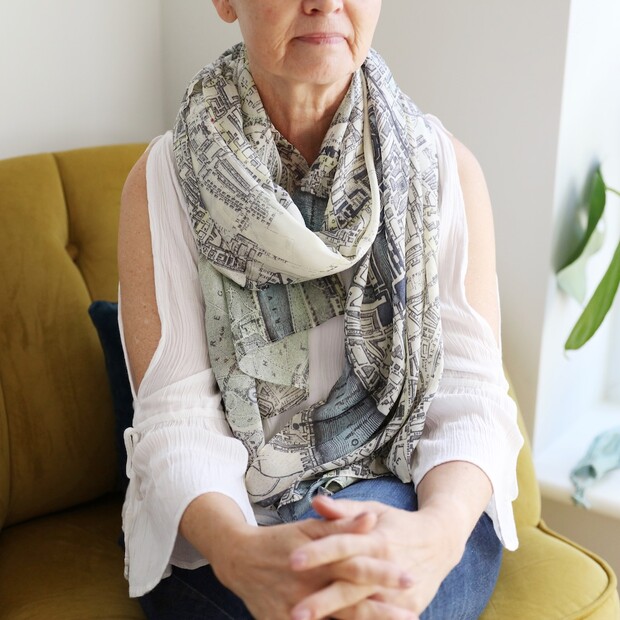 Vintage London Map Scarf | Women's Fashion Scarves | Lisa Angel