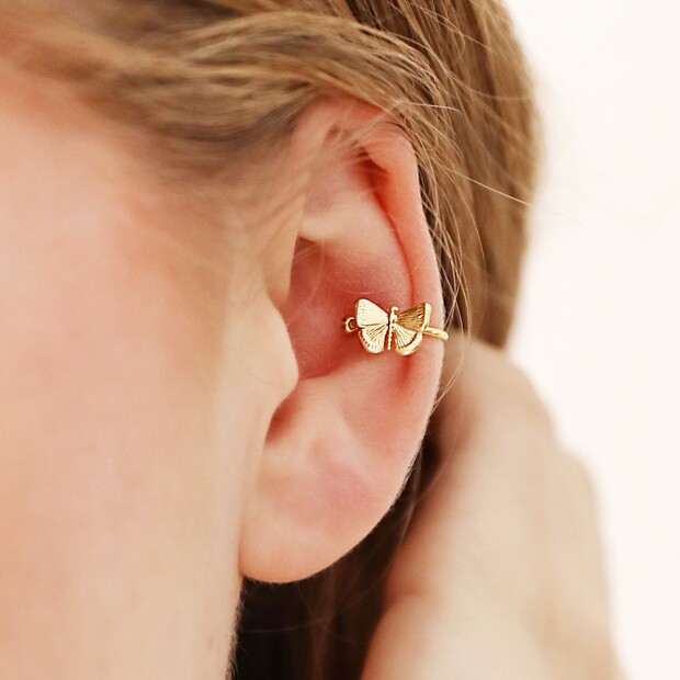 Butterfly Ear Cuff in Gold | Lisa Angel
