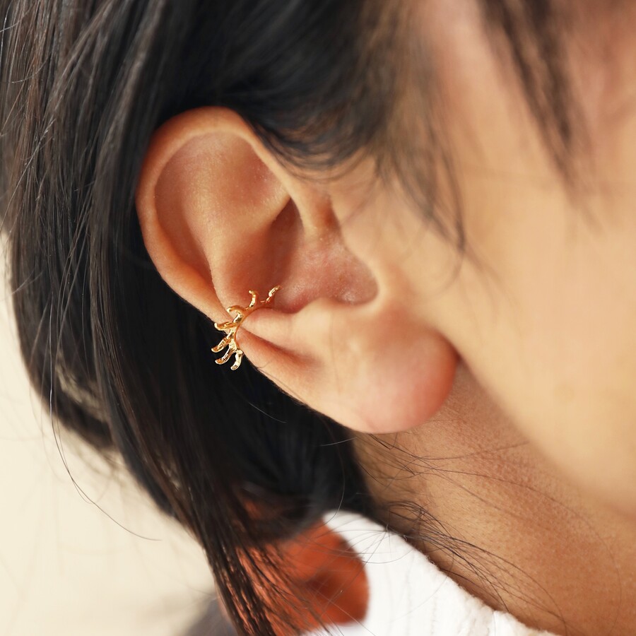 Sun Ear Cuff in Gold | Lisa Angel