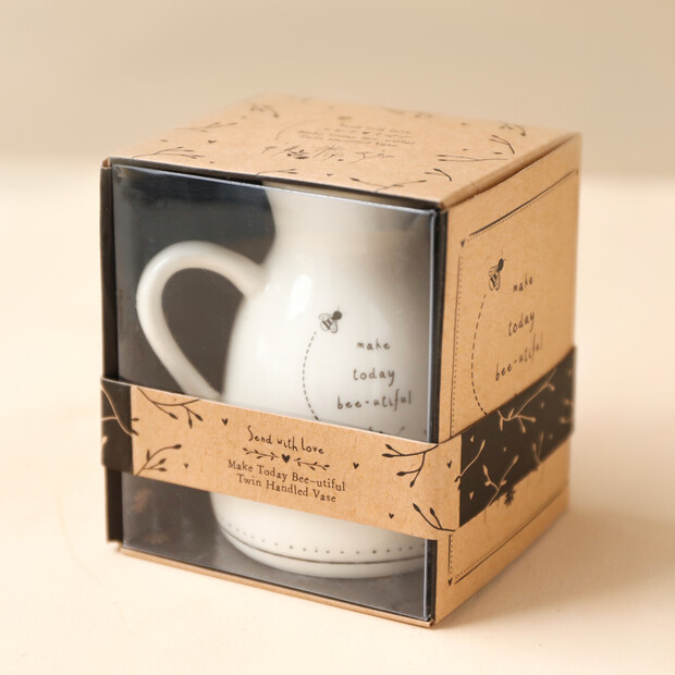 Ceramic Make Today Bee-utiful Handle Bud Vase | Lisa Angel