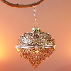 Hand-Painted Festive Christmas Bauble | Lisa Angel