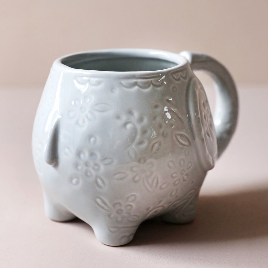 Ceramic Paisley Elephant Mug | Lisa Angel