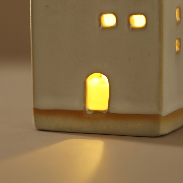 Rustic Ceramic House LED Decoration | Homeware | Lisa Angel