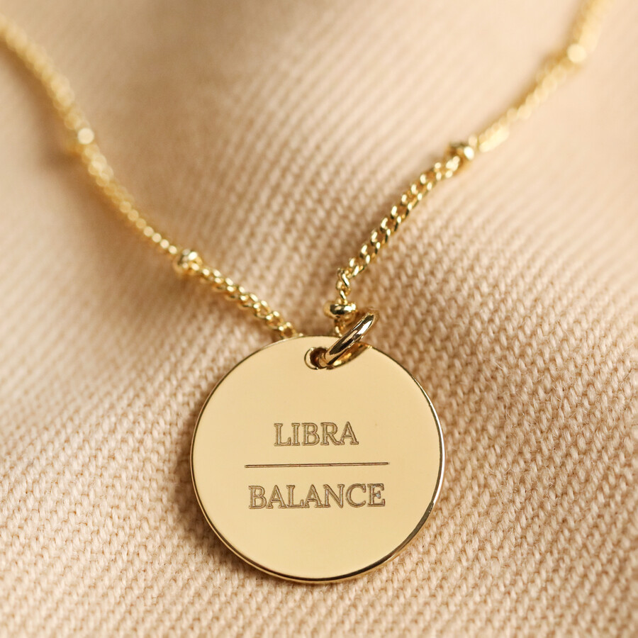 Personalised Satellite Zodiac Pendant Necklace | Lisa Angel