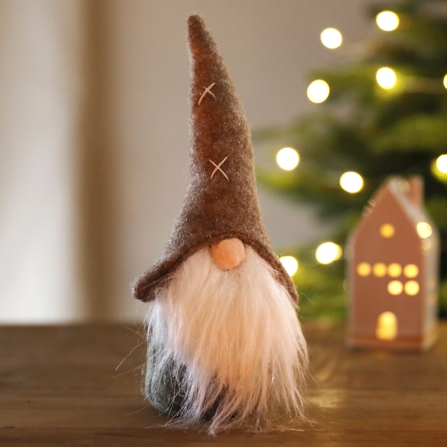 Gnomes Couples Christmas Pendant Wearing Long Soft Hats Party Festive ...