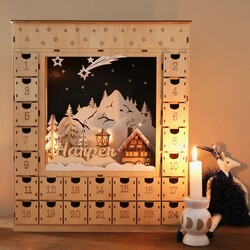 Personalised Gingerbread House Advent Calendar | Lisa Angel