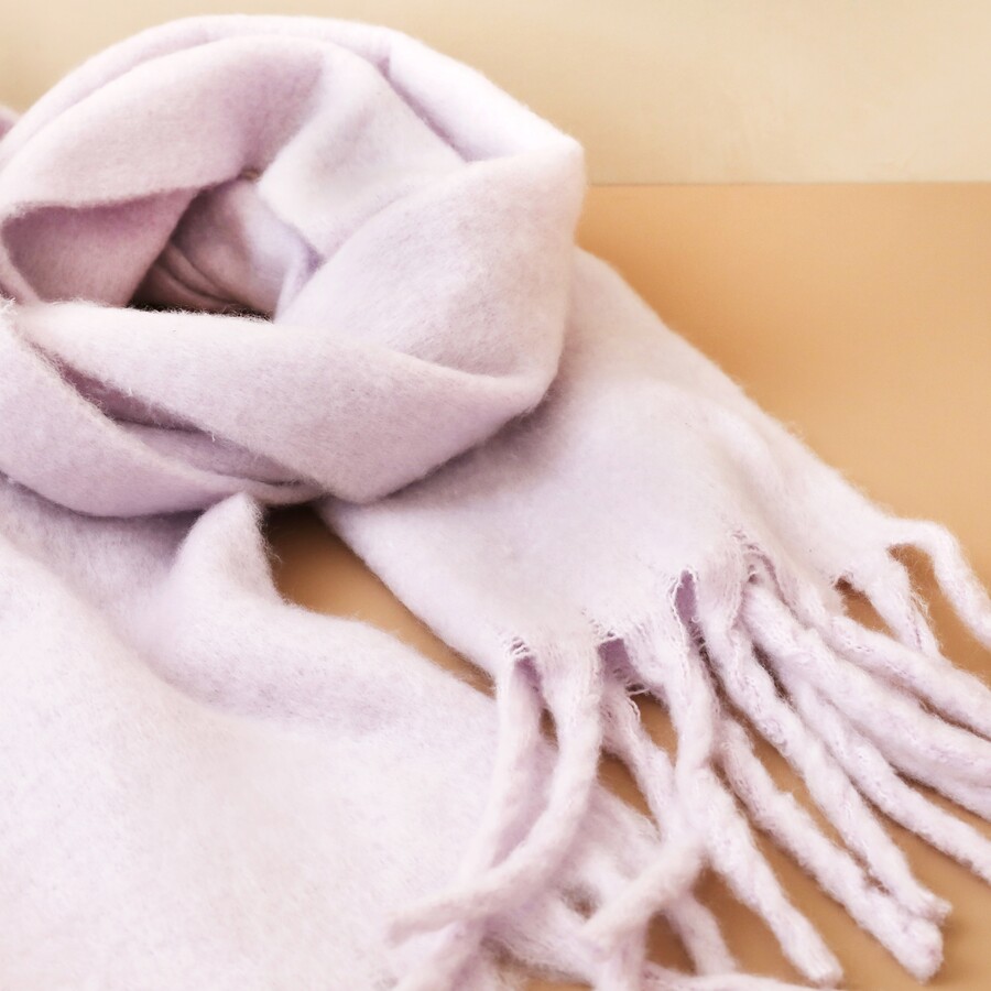Pastel Lilac Winter Scarf | Lisa Angel