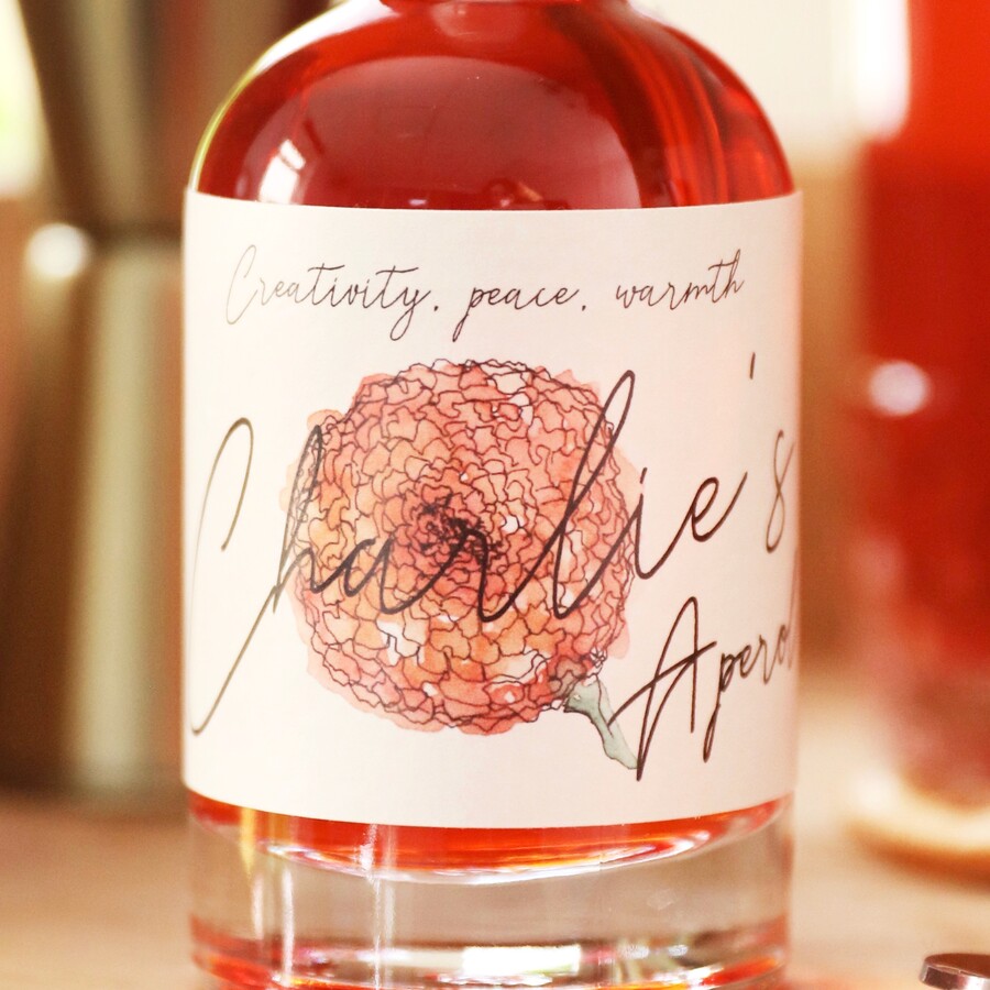 Personalised Birth Flower 100ml Aperol | Lisa Angel