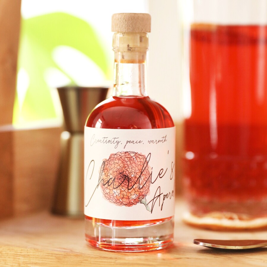 Personalised Birth Flower 100ml Aperol | Lisa Angel