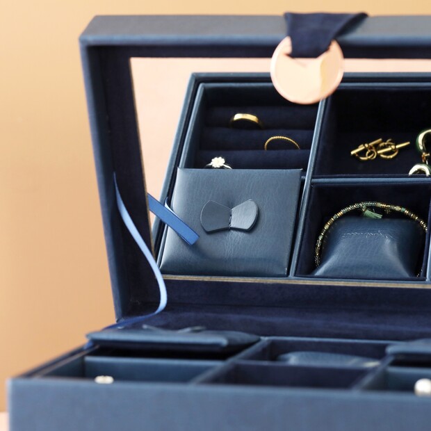 Personalised Birth Flower Tiered Jewellery Box | Lisa Angel