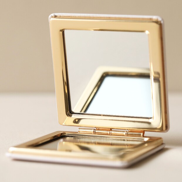 Metallic Live by the Sun Compact Mirror | Lisa Angel