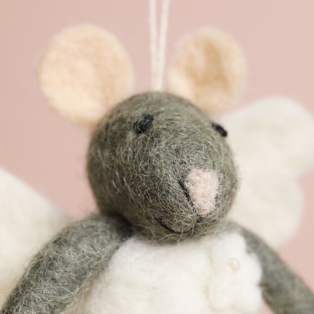 Felt Angel Mouse Hanging Decoration | Afroart | Lisa Angel