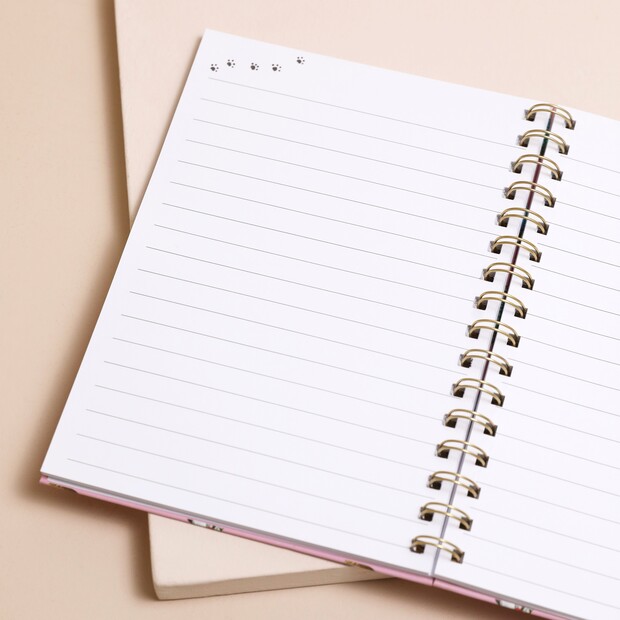 Pink Cat Print Notebook | Books & Stationery | Lisa Angel