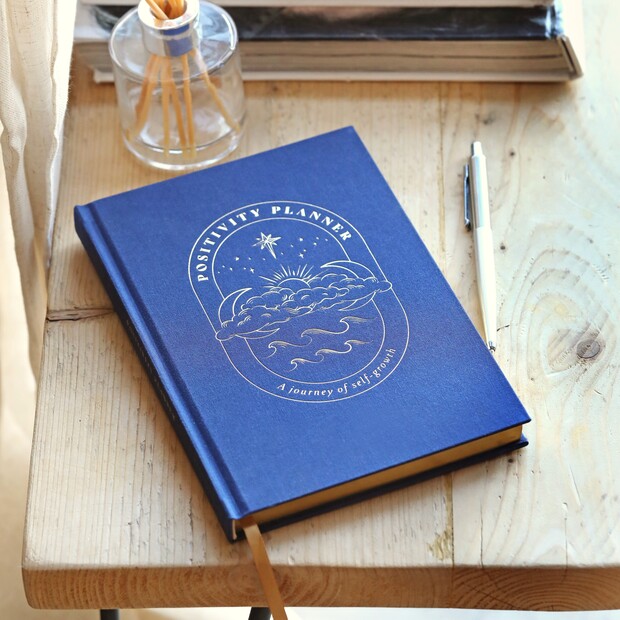 Blue Celestial Positivity Planner | Stationery | Lisa Angel