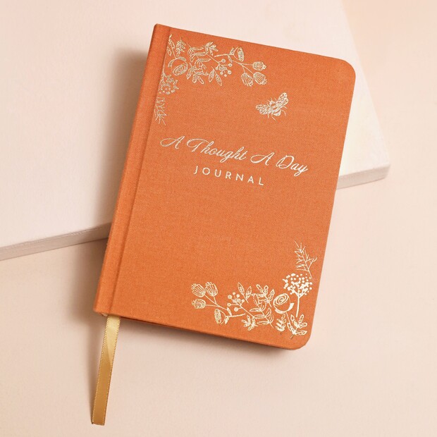 Orange Five Year Thought a Day Journal | Stationery | Lisa Angel
