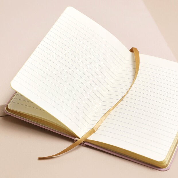 Pink Sun and Moon Fabric Notebook | Stationery | Lisa Angel