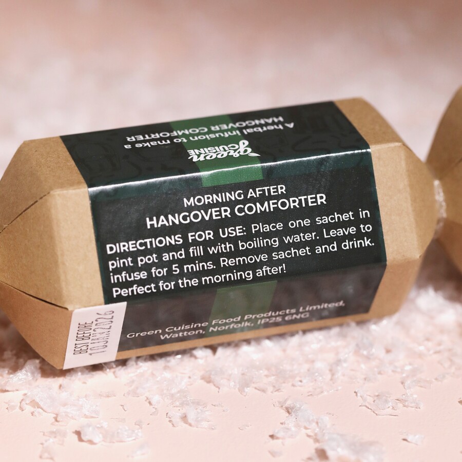 Hangover Comforter Christmas Cracker | Green Cuisine | Lisa Angel