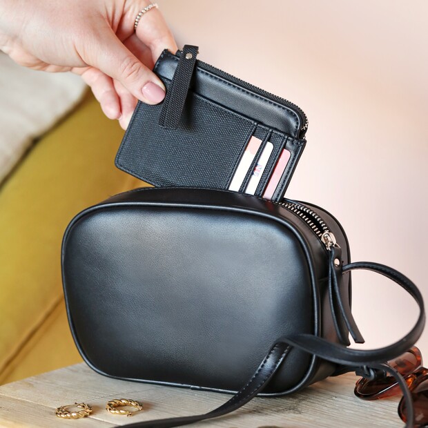 Rectangular Crossbody Bag in Black | Accessories | Lisa Angel
