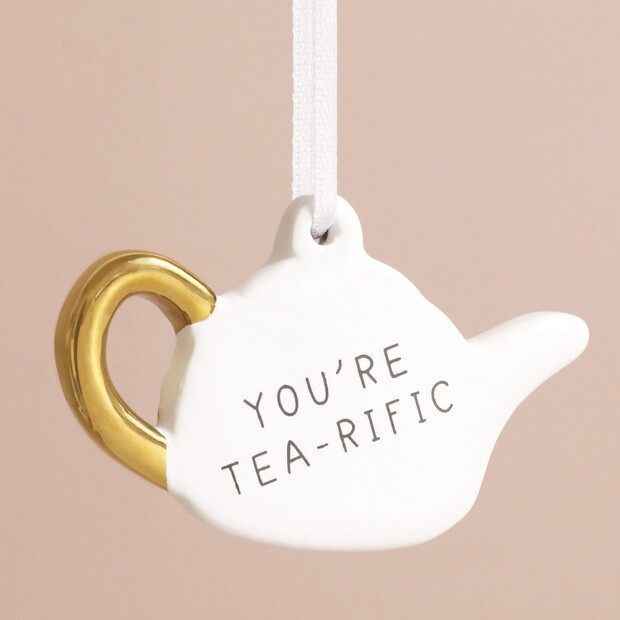 You're Tea-rific Teapot Hanging Decoration | Lisa Angel