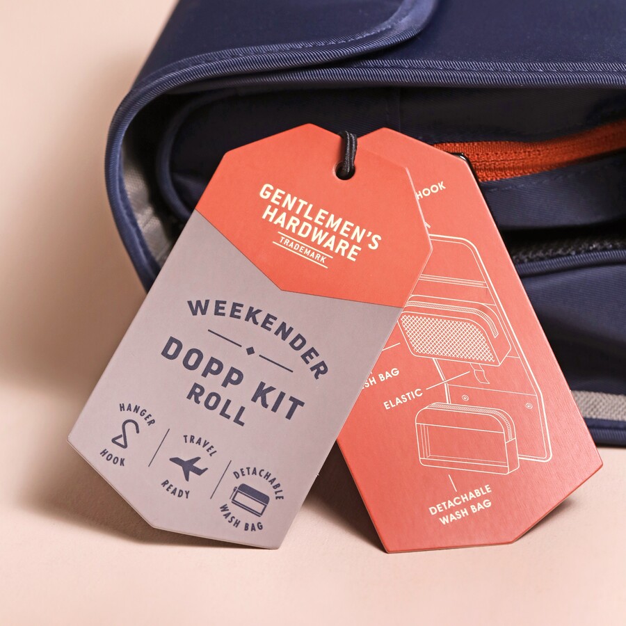 Roll Up Travel Wash Bag | Gentlemen's Hardware | Lisa Angel