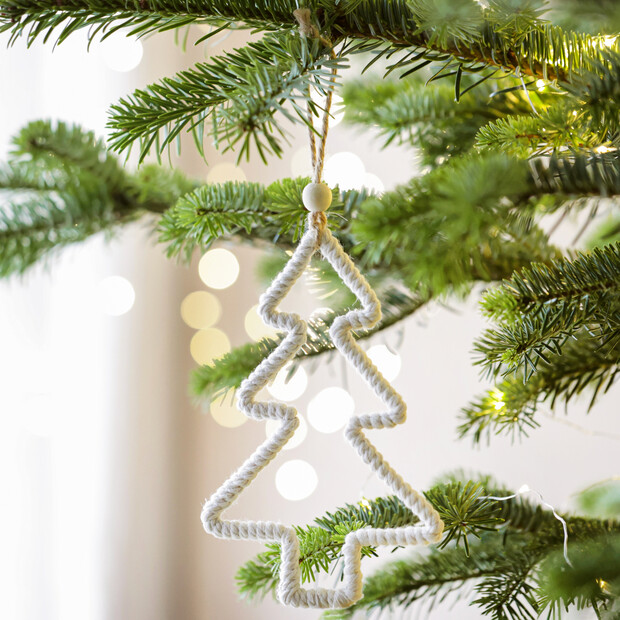 Woven Rope Tree Hanging Decoration | Christmas | Lisa Angel