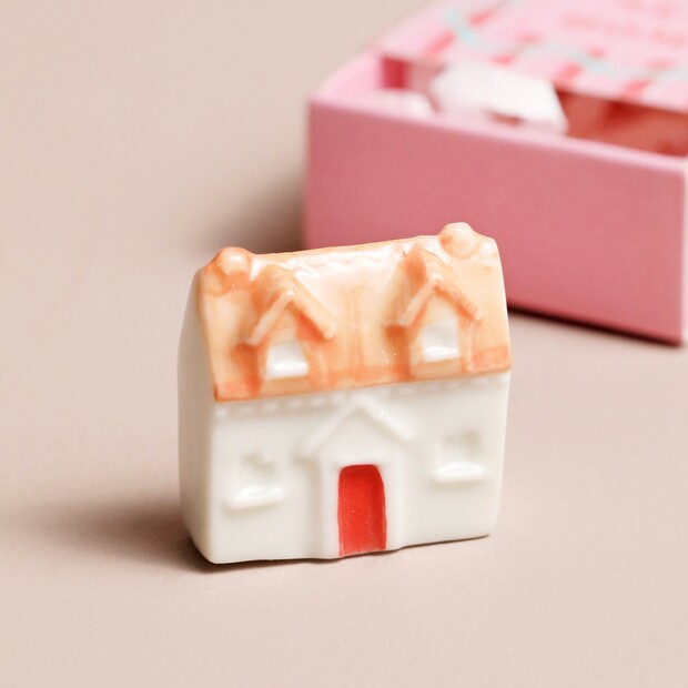 Tiny Matchbox Ceramic House Token | Small Gifts | Lisa Angel