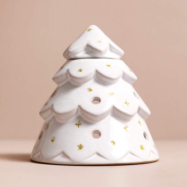 Ceramic Christmas Tree Wax Burner | Homeware | Lisa Angel