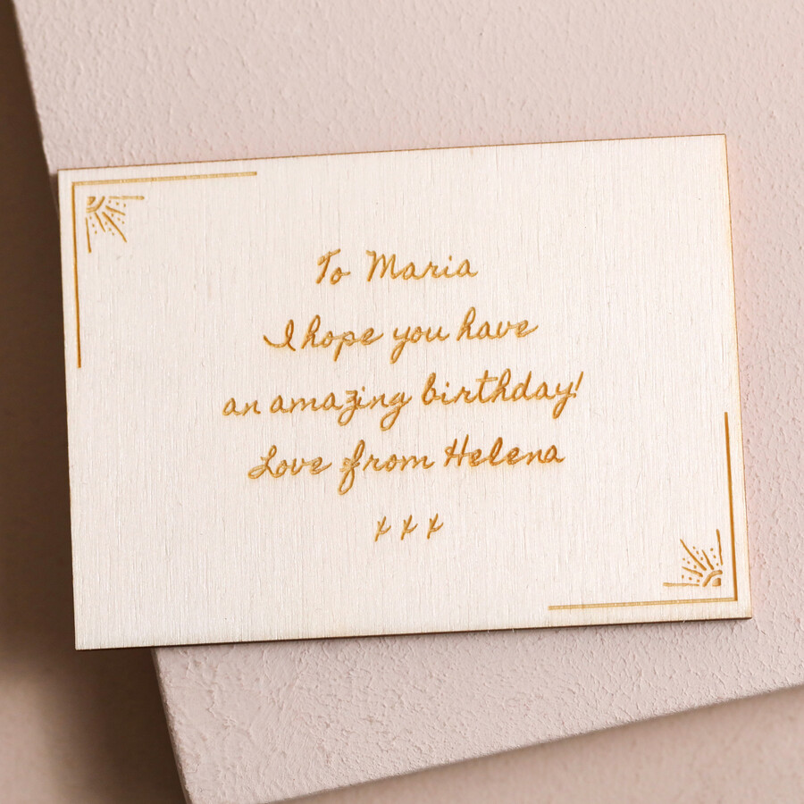 Personalised Message Wooden Token | Lisa Angel