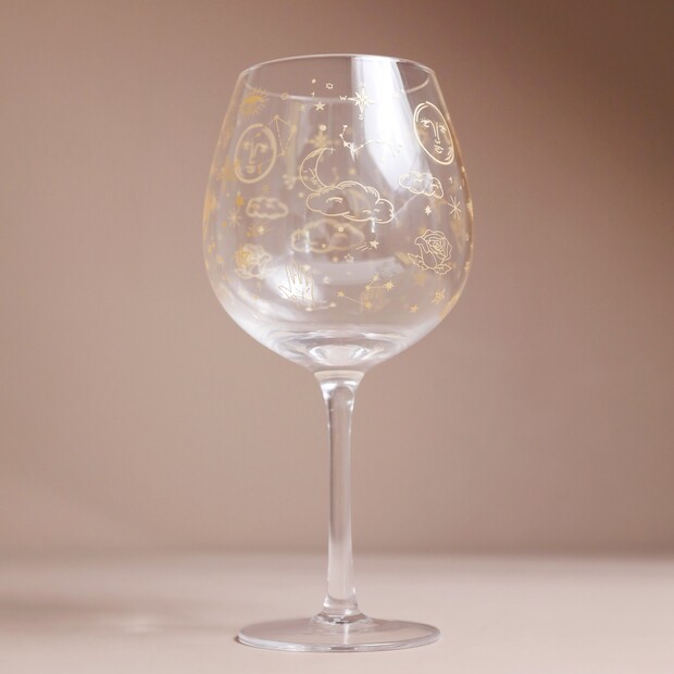 Gold Celestial Balloon Gin Glass | Glassware | Lisa Angel