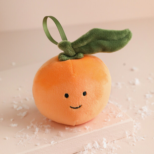 Plush Festive Folly Clementine Decoration | Jellycat | Lisa Angel