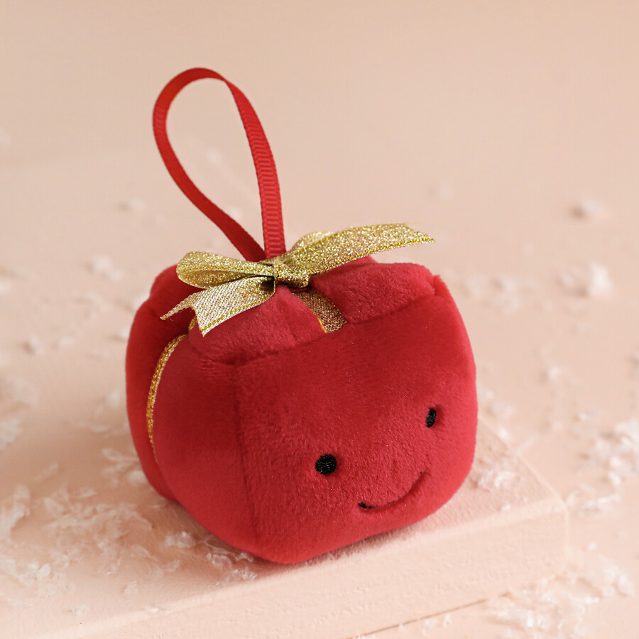 Plush Festive Folly Present Decoration | Jellycat | Lisa Angel